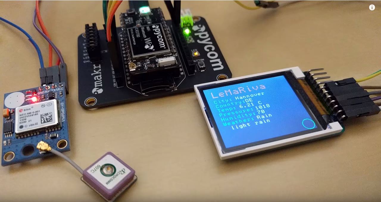 MicroPython: Weather Report Box - LeMaRiva Tech