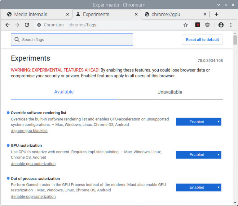 Raspberry Pi 4 Hardware Accelerated Video Decoding Gpu In Chromium