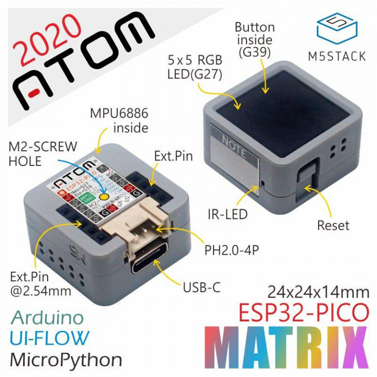 M5stack Atom Lorawan Node Running Micropython Lemariva Tech